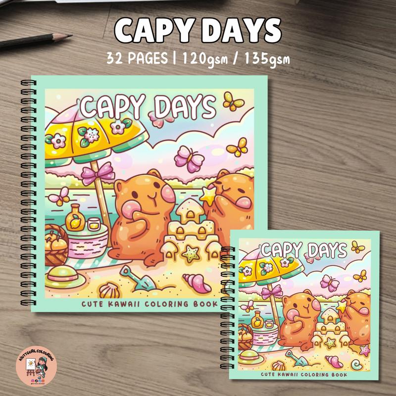 CAPY DAYS Colouring Book 32pages - TikTok Shop Malaysia