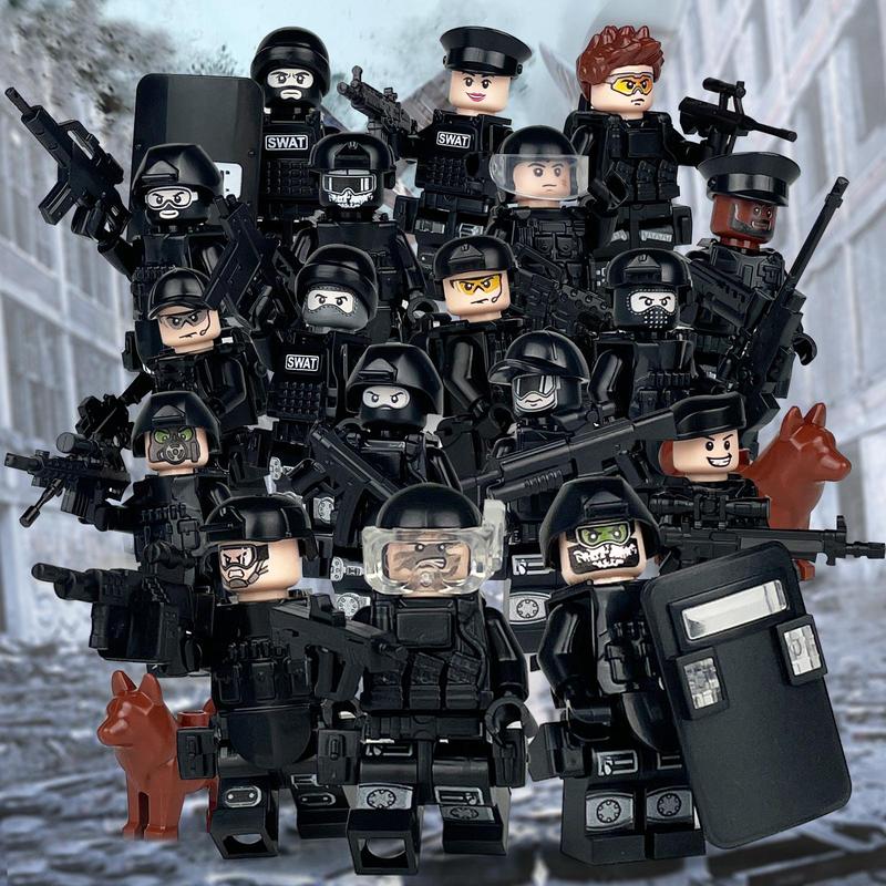 SWAT minifigures special forces assembly toys military puzzl - TikTok ...