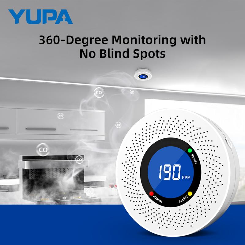 PGST New Carbon Monoxide Standalone Detector CO Alarm With Screen ...