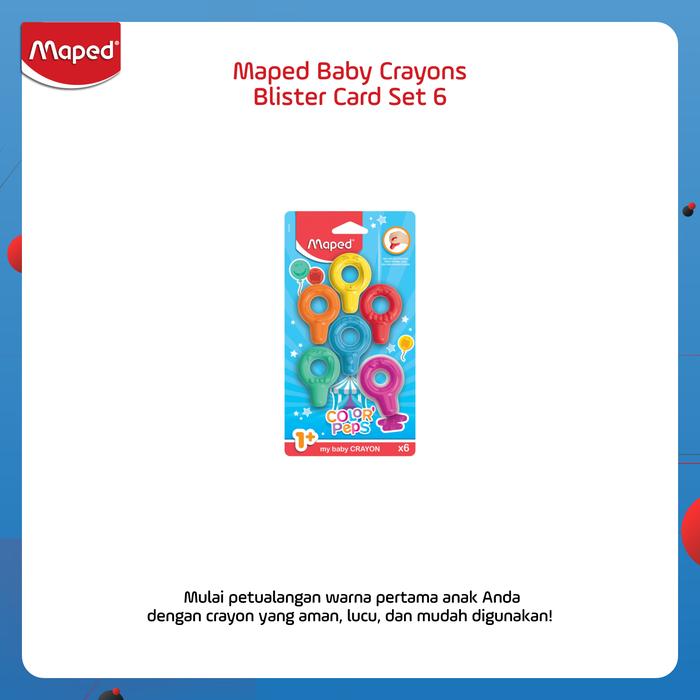Promo Maped Baby Crayons - Blister Card Set 6 - Jakarta Timur - Maped ...