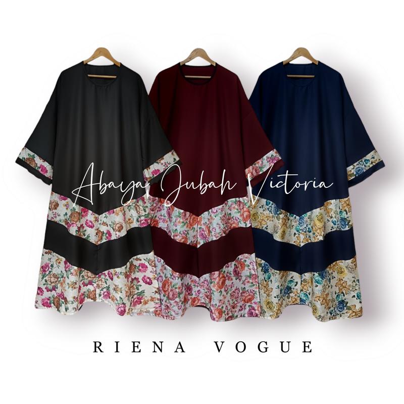 ABAYA JUBAH VICTORIA KAIN CORAK VINTAGE DRESS Muslimah - TikTok Shop ...