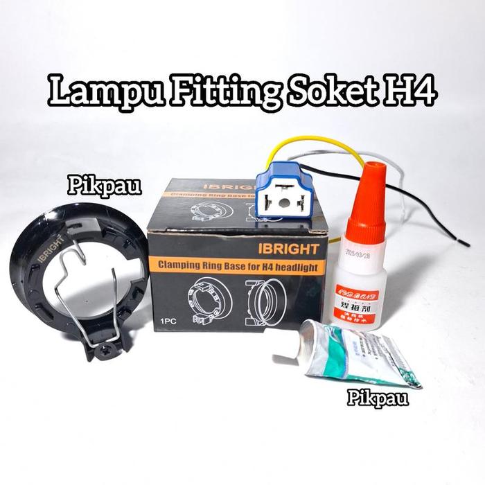 Jual IBRIGHT Lampu Fitting Soket H4 LED Paket Lengkap - Default - Kab ...