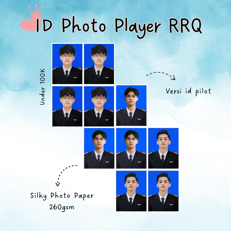ID PHOTO PLAYER RRQ HOSHI | FOTO 3X4 BG BIRU - Shop | Tokopedia