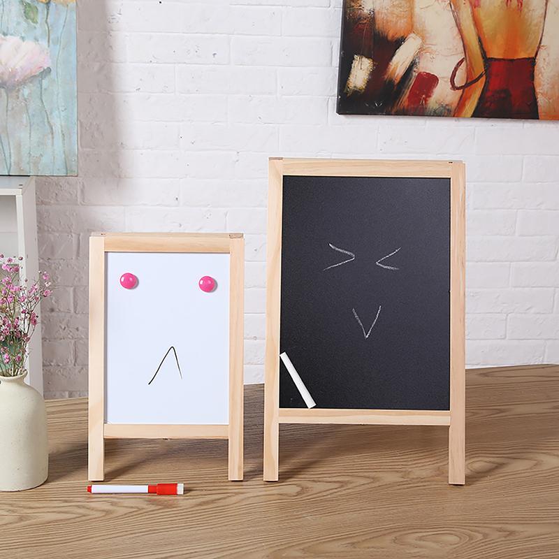 2 in 1 Double sided Foldable Board With Stand, Blackboard, Whiteboard ...