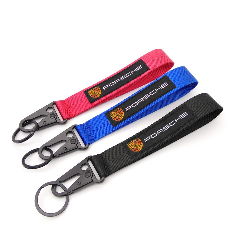 Car Keychain Modification Racing Culture Nylon Woven Label Craft ...