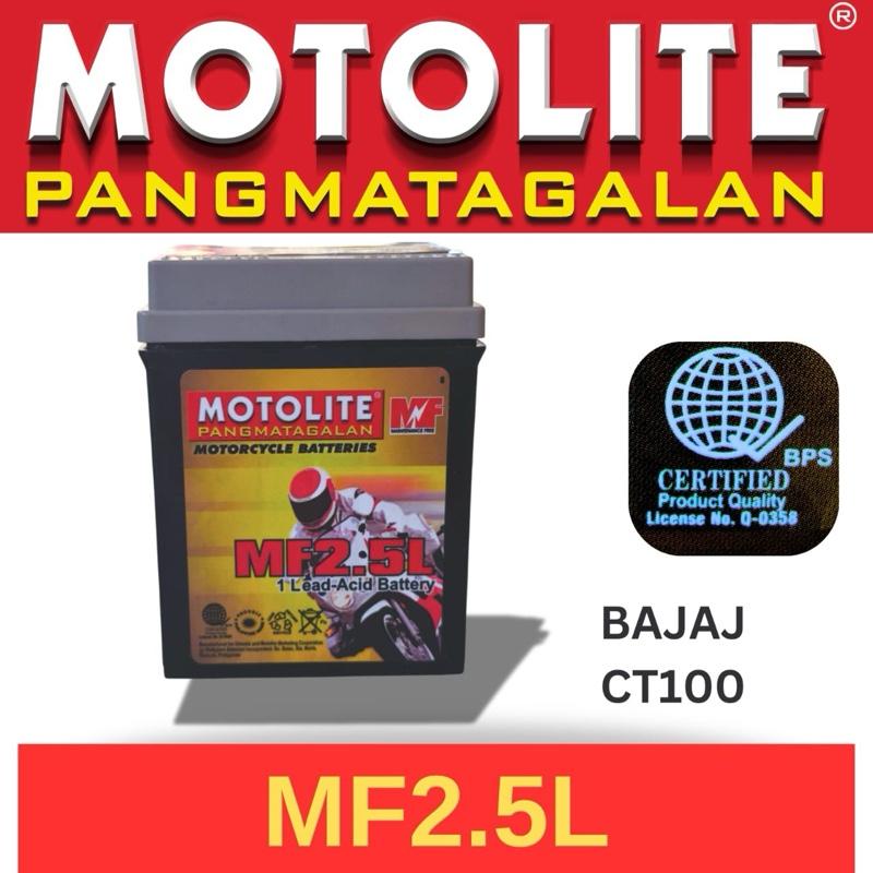 MF2.5L MOTOLITE BATTERY CB2.5L YB2.5L-C YN2.5L-MF 2L (BAJAJ CT100 ...