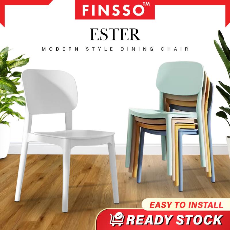 FINSSO: Ester Designer Chair Simple & Nice Dining Chair / Kerusi ...