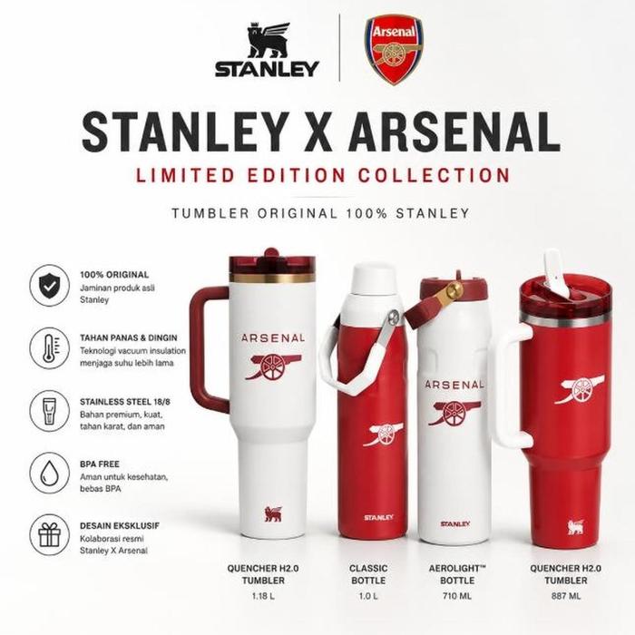 Jual Limited Edition Tumbler Stanley X Arsenal Original Guarantee 100% ...