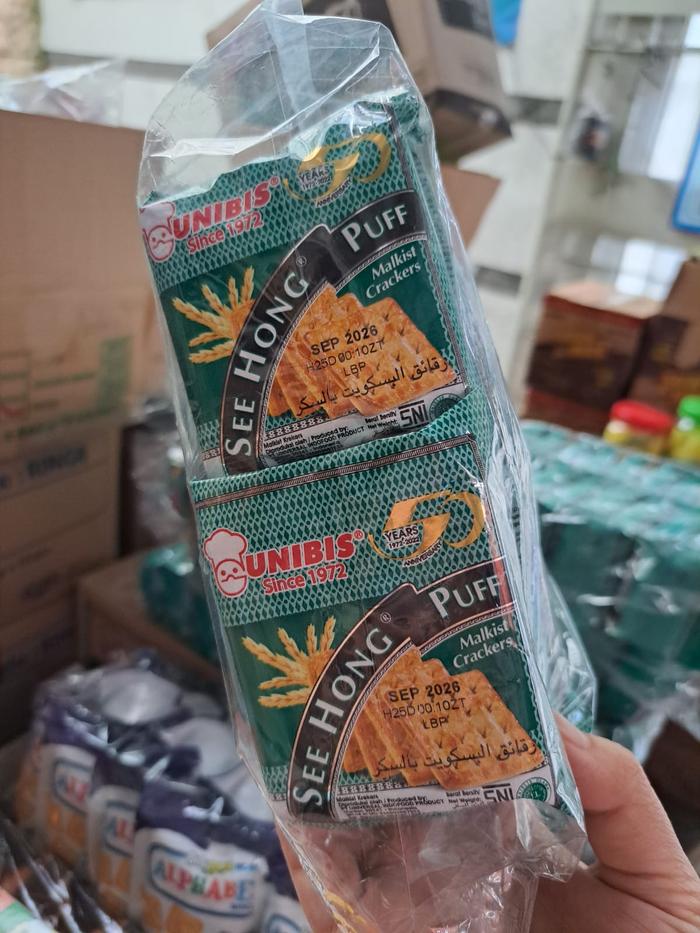 Jual [20 PCS] MALKIST KREKER CRACKERS SEE HONG PUFF UNIBIS RENTENG ...