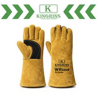 Jual KINGRINS Sarung Tangan Las Welder Kulit Asli Warna Coklat Bahan ...