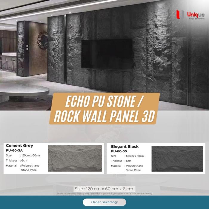 Jual Panel Dinding Motif Batu Alam / Echo PU Stone / Rock Wall Panel 3D ...