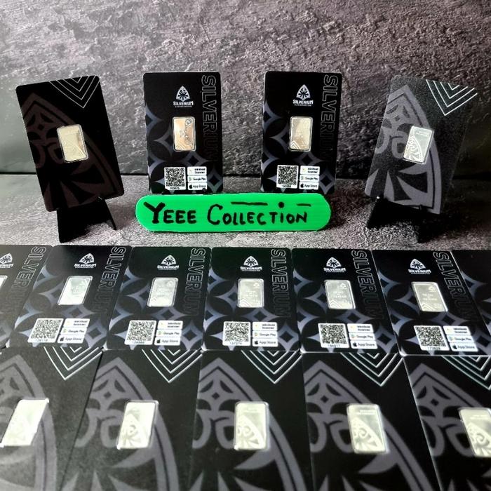 Jual Perak Batangan Silverium Mini 3.3 - 9.9 Gram Fine Silver Bar - 9.9 ...