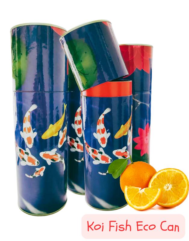 Premium Canister Koi Fish - OD76mm ID72mm OH240mm IH185mm, Gold ...