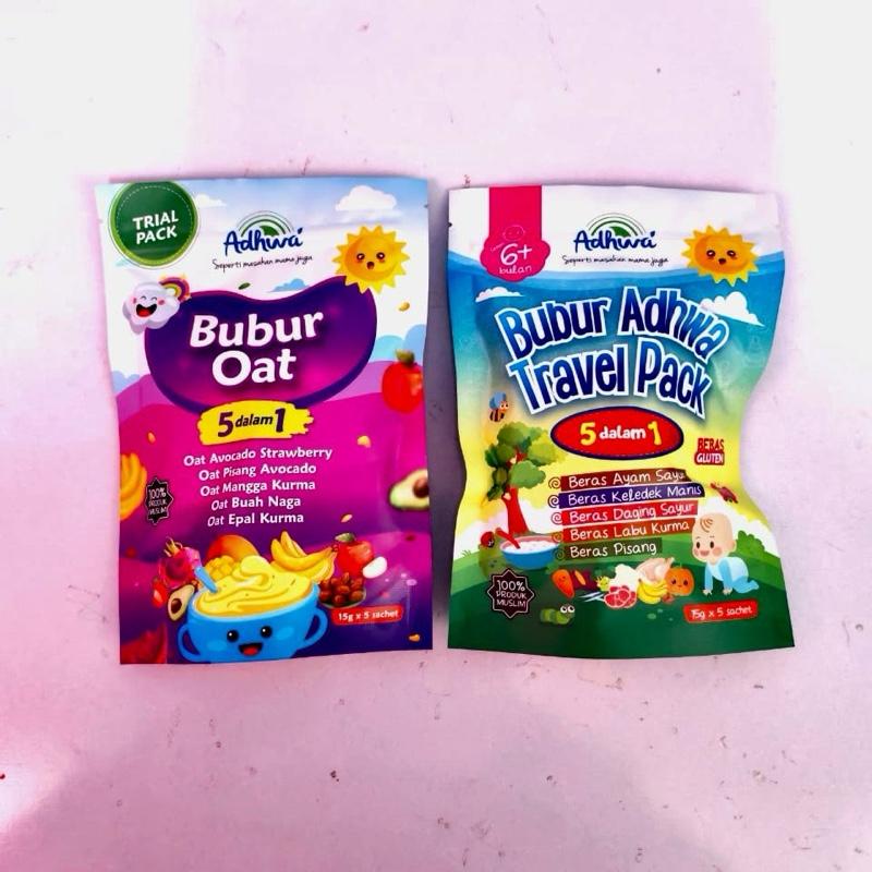 Adhwa Baby Food Porridge Bubur Nasi Oat Buah Fruits Travel Pack ...