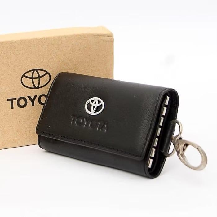 Jual Toyota dompet mobil oto STNK gantungan kunci motif kulit pu coklat ...
