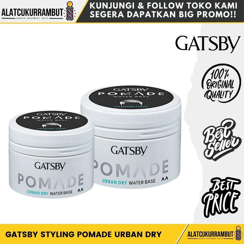 GATSBY Styling Pomade Urban Dry Pomade Minyak Rambut Water Base - Shop ...