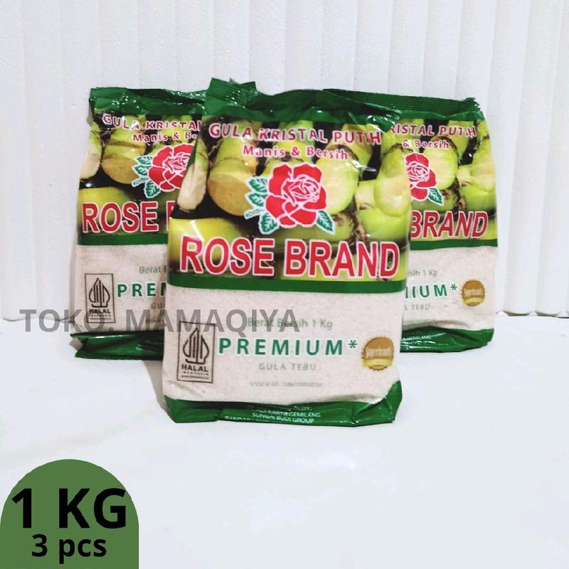 Gula rosebrand hijau premium 3 kg ( 1kg x 3 pcs) Sugar - Shop | Tokopedia