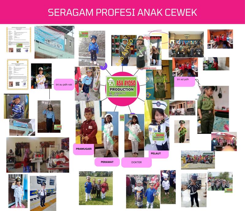 baju anak cewek seragam profesi anak lengkap atribut-langsun - Shop ...