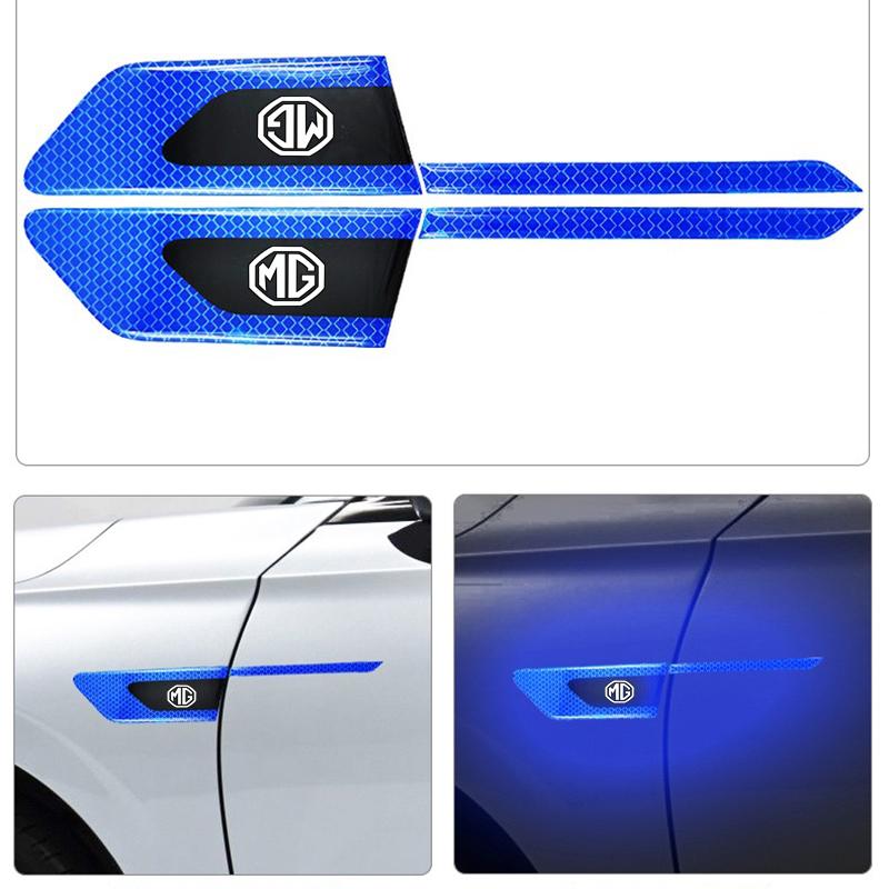2Pcs Car Reflective Sticker Leaf Plate Warning Sticker Bumpe - TikTok ...