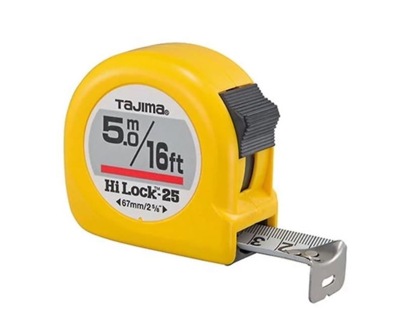 Meteran Tajima 5 meter Hi Lock Kuning Measuring Tape Origina - Shop ...