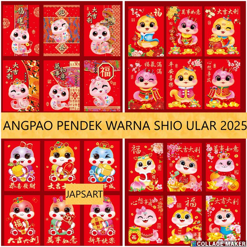 ANGPAO IMLEK PENDEK SHIO ULAR 2025 HONG BAO FUNG PAU - Shop | Tokopedia