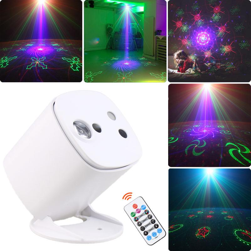 ESHINY RGB Laser 96 Patterns DJ Disco Light Party 4 Lens Projector ...