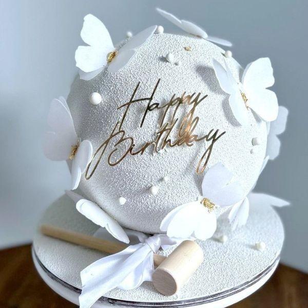 Part A – Topper Kek Akrilik "HAPPY BIRTHDAY" – Hiasan Kek l - TikTok ...