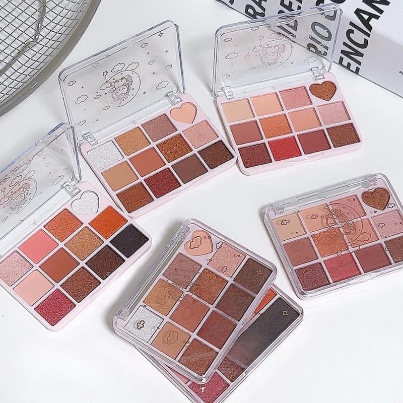 Eyeshadow Pallete 12 Color Matte Pearlescent Eye Makeup High Pigmented ...