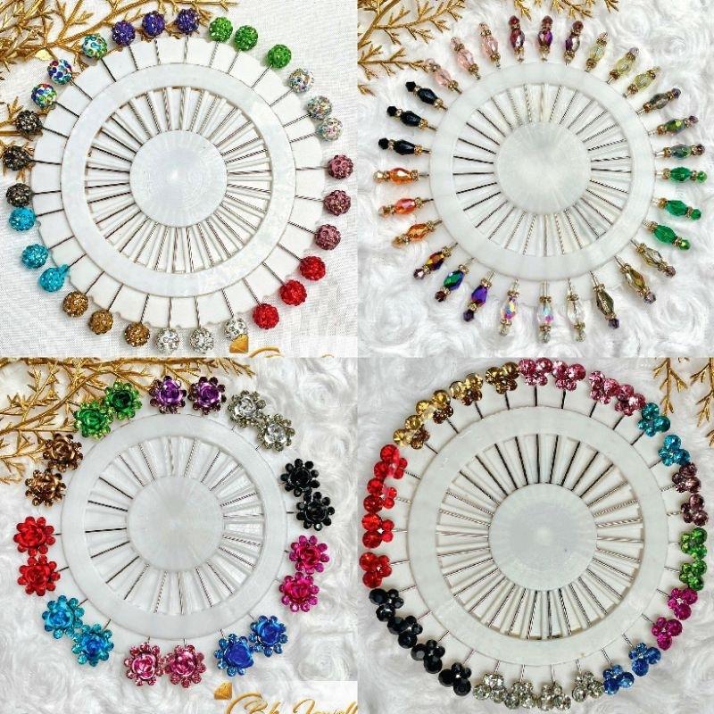 Pin Tudung Bawal Jarum Peniti Muslim Hijab Brooches Crystal Scarf ...