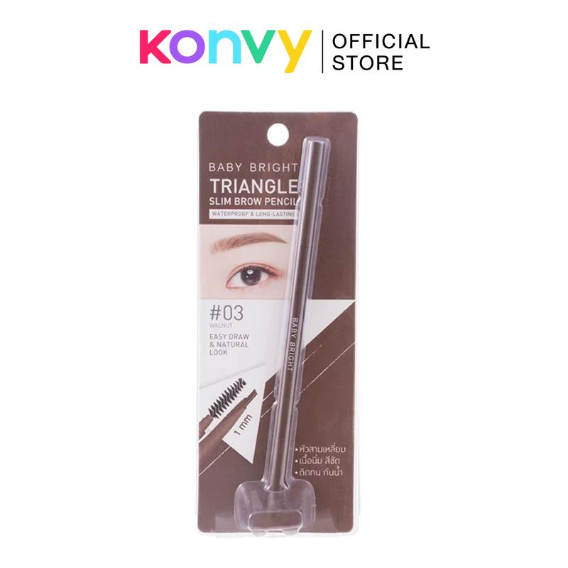 Baby Bright Triangle Slim Brow Pencil 0.07g #03 Walnut - TikTok Shop ...