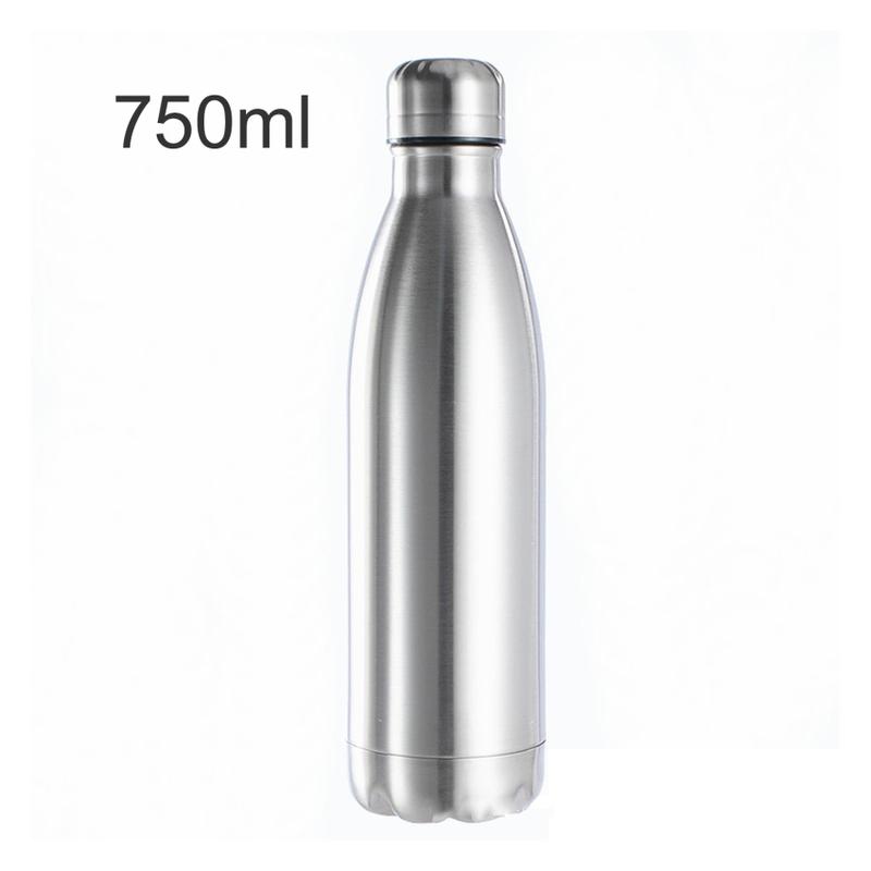 Botol sukan 750ml, termos vakum bertebat dinding dua, botol air ...