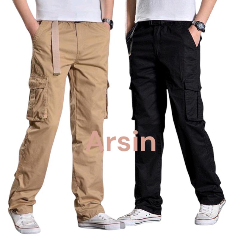 cargo pants six poket straight leg kain stretchable premium quality ...