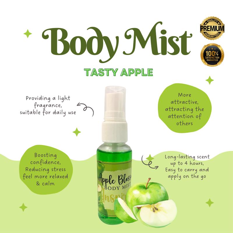 Perfumed Body Mist Apple Flavor Woman Frangrance Mist Bau Wangi ...