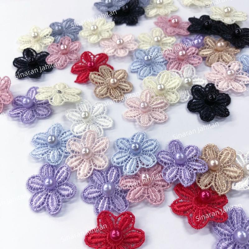 (10pcs)Bunga Jahit 2.5cm & 3.5cm / Premium Sew On Flower - TikTok Shop ...