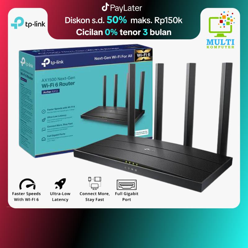 TP-Link Archer AX12 WiFi 6 Router AX1500 tp link router archer ax12 ...
