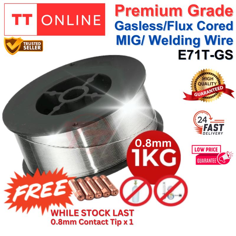 1KG 0.8mm Flux Cored Gasless Mig Welding Wire (PREMIUM GRADE - TikTok ...