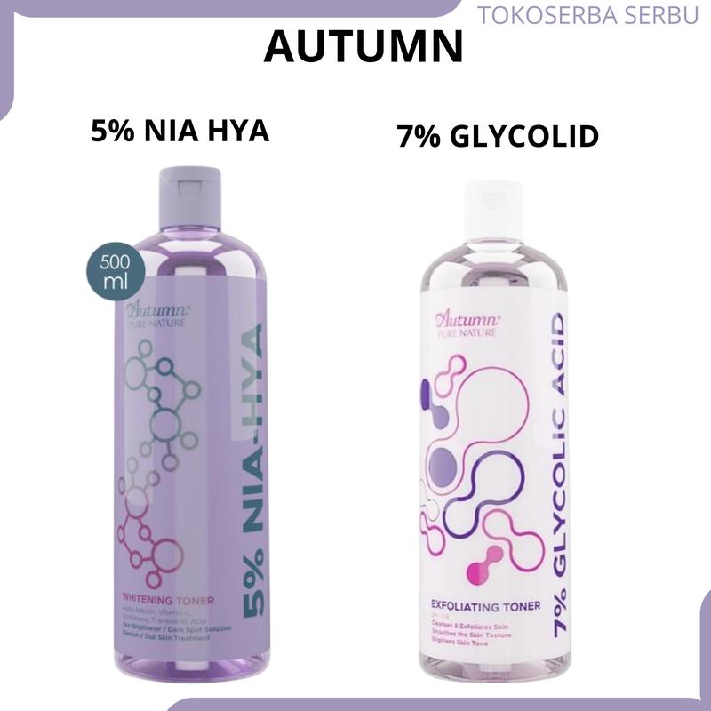 Autumn 5% Niacinamide Hya Whitening Toner 500ml/Toner Wajah Mencerahkan ...