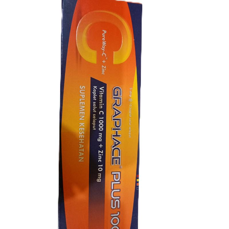 vitaman C pureway 1000mg + zinc 10mg GRAPHACE PLUS Vitamin Wajah - Shop ...