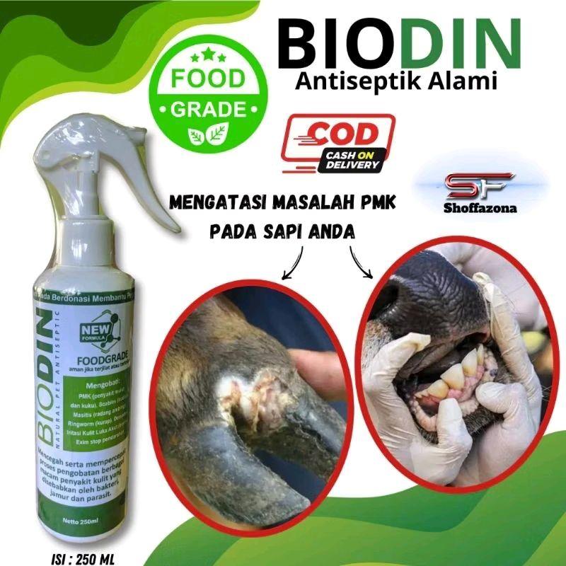 BIODIN 250 ML OBAT SCABIES, PMK DAN LUKA UNTUK SAPI ATAU KAMBING - Shop ...