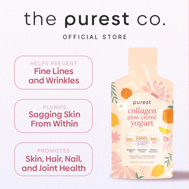 Purest Co Collagen Glow Cremé Yogurt (For Firm, Glowing Skin) - TikTok ...