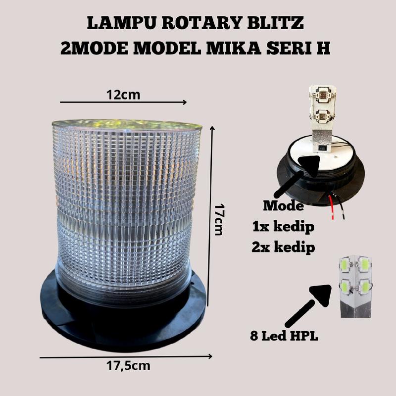 Lampu blitz Rakitan Terang 2mode mika besar bisa untuk 12v dan - Shop ...