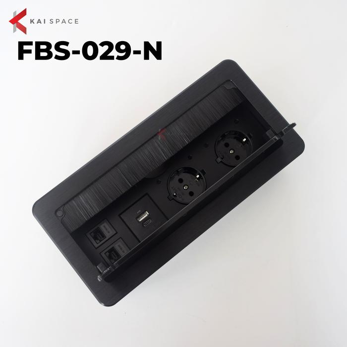 Jual FLIP BOX SPACELINE STEKER STOP KONTAK MEJA KERJA KANTOR (A+C ...
