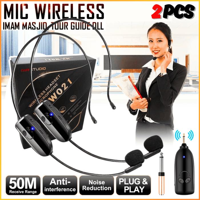 Promo COD TaffSTUDIO 2 PCS Mic Mik Microphone Wireless Imam Masjid ...