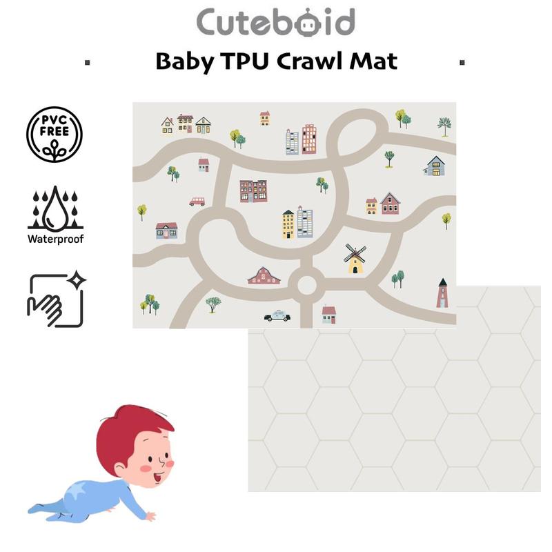 Cuteboid Baby TPU Crawl Mat Large Soft Playmat for Infants - TikTok ...