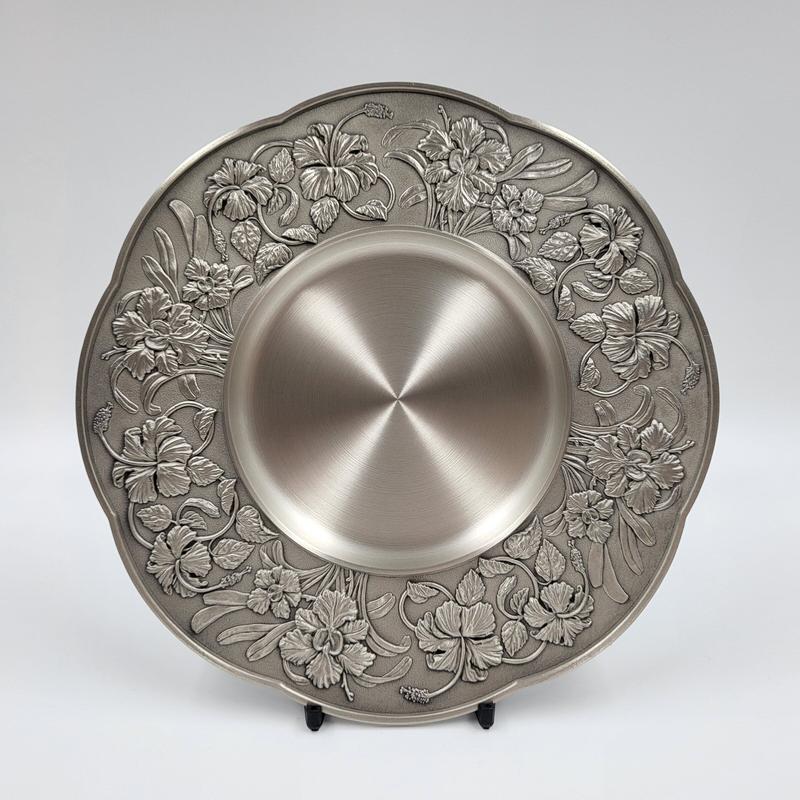 [Selwin Pewter] Bunga Raya Collection | Pewter Plate (S, M, L) - TikTok ...