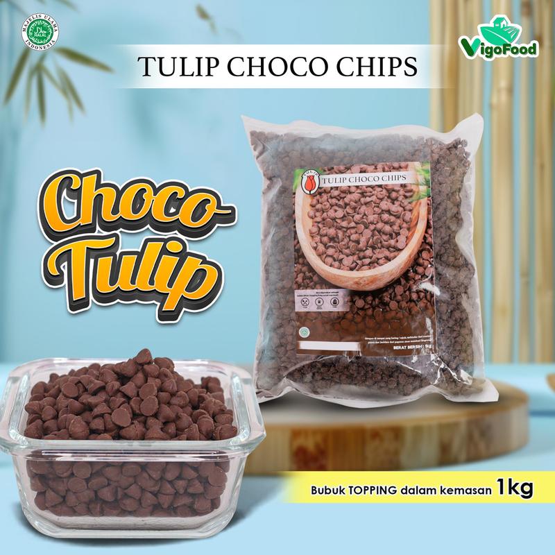 CHOCO TULIP 1 KG / CHOCO CHIPS / CHOCOLATE CHIPS / COKELAT TOPPING ...