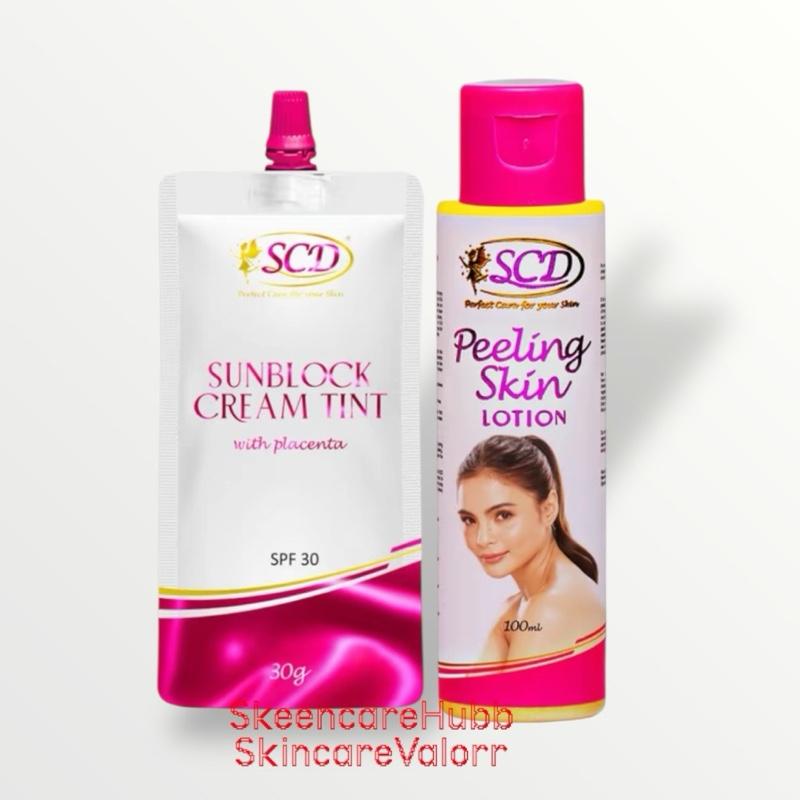 SCD Combo Set (peeling lotion+sunblock cream) Exfoliate Skincare ...