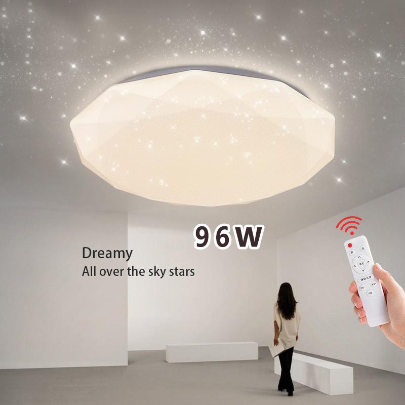 Lampu Siling Bulat LED, Gaya Moden, 96W, dengan Kesan Langit - TikTok ...