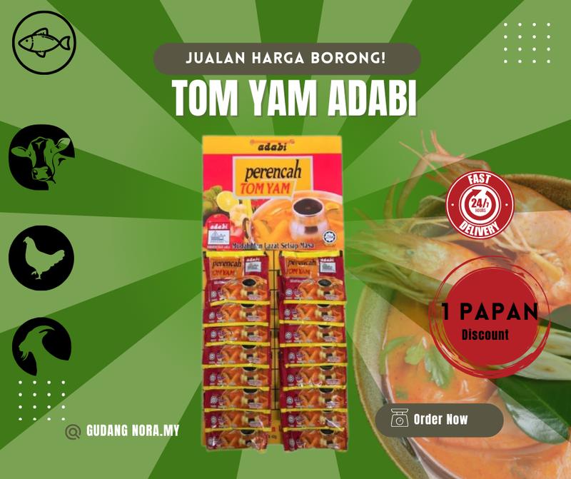 (1 PAPAN) TOM YAM ADABI/PERENCAH TOM YAM - TikTok Shop Malaysia