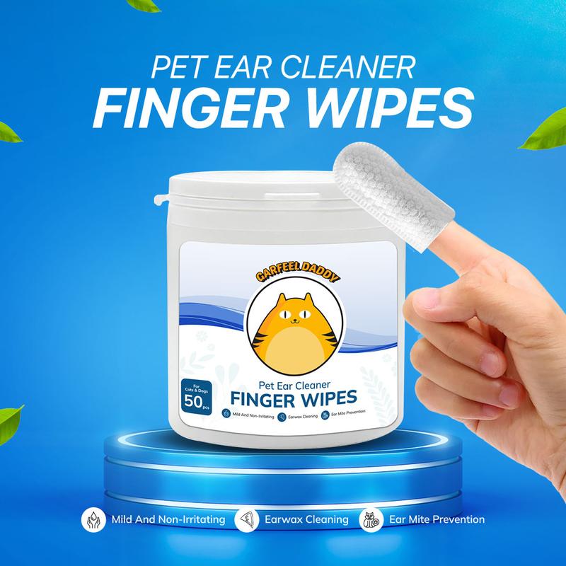 Pet Ear Cleaner Finger Wipes Easy and Effective Earwax and Mites ...